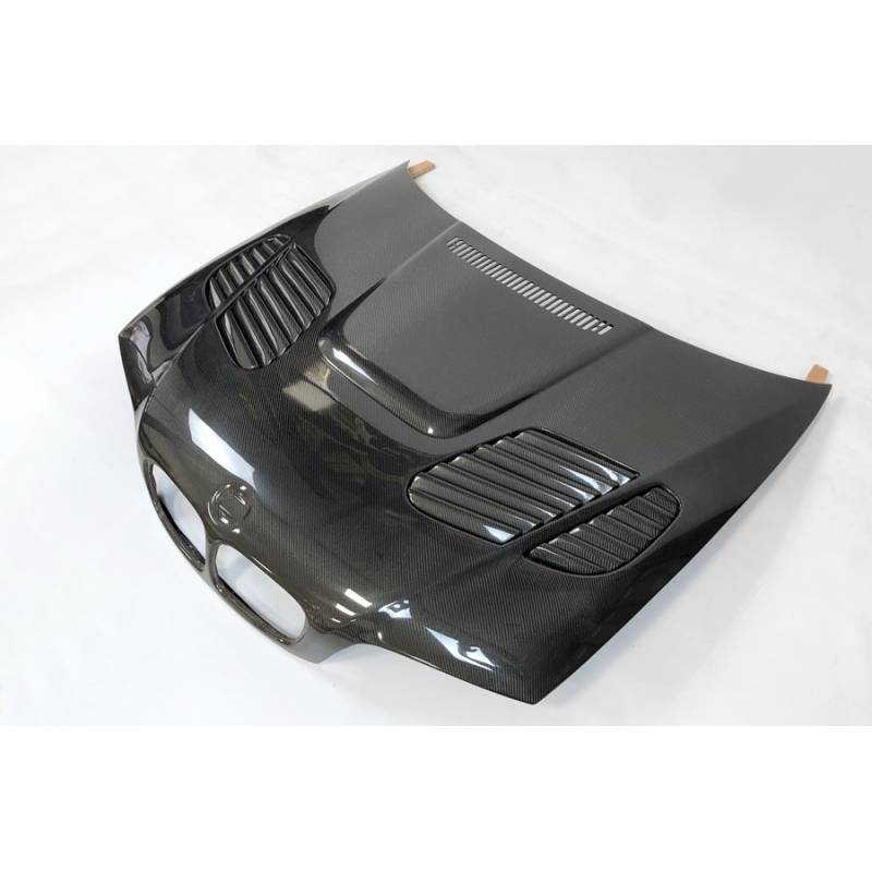 Carbon Fibre Bonnet BMW E46 98-01 2 Door Look M3 GTR - Bimar Tuning