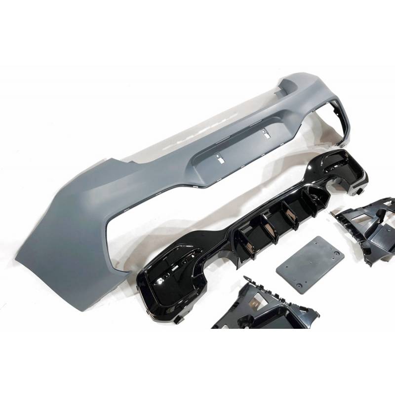 Rear Bumper BMW F20 /F21 LCI 15-18 Performance 2 Exhaust Double Glossy ...
