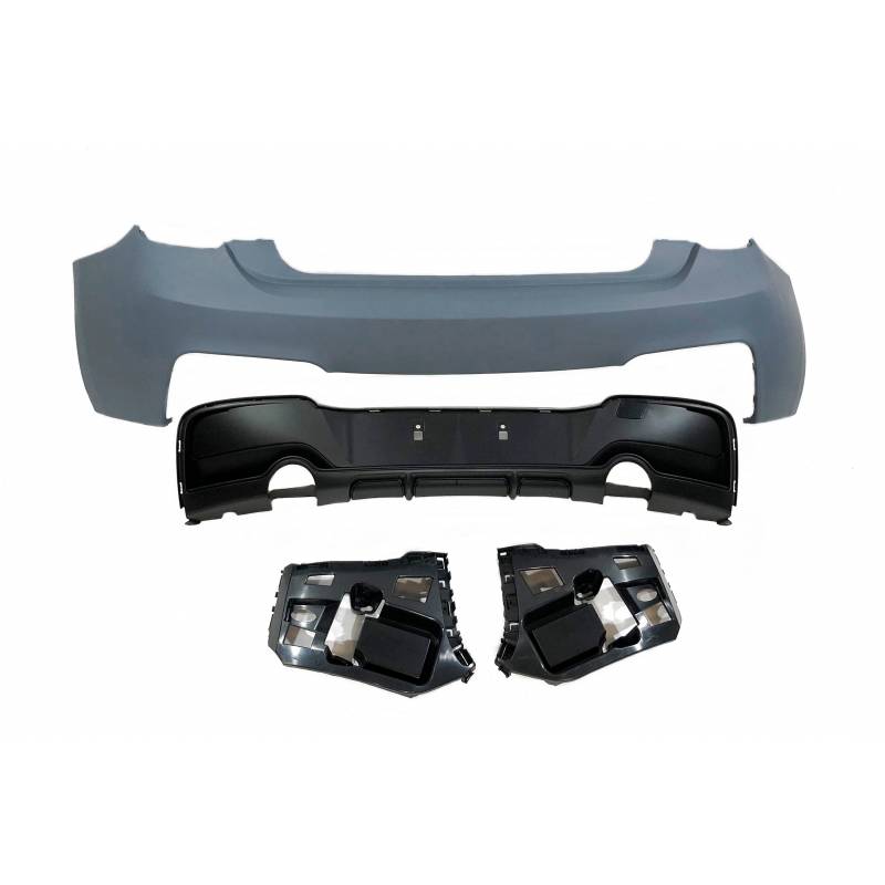 Rear Bumper BMW F20 / F21 3-5D 12-14 Look M Performance 2 Exhaust ...