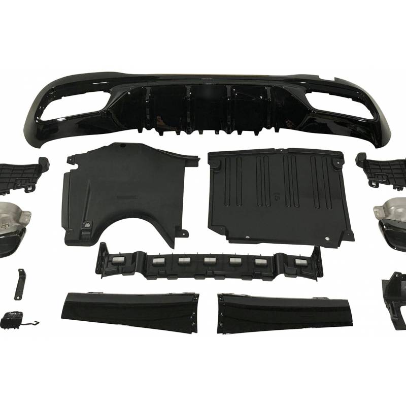 Rear Diffuser Mercedes W206 Sedan / SW Look C63 - Bimar Tuning