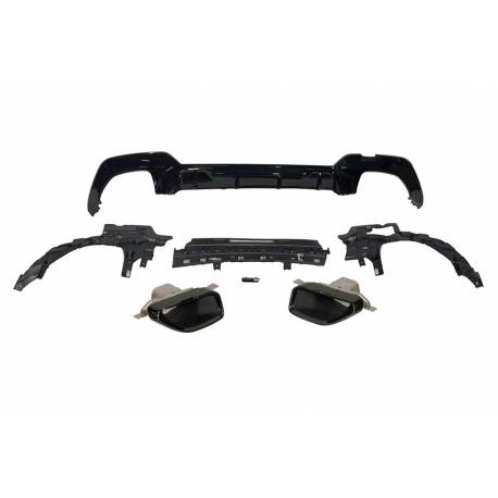 Rear Diffuser BMW G20 / G21 340 Look M Performance Glossy Black - Bimar ...