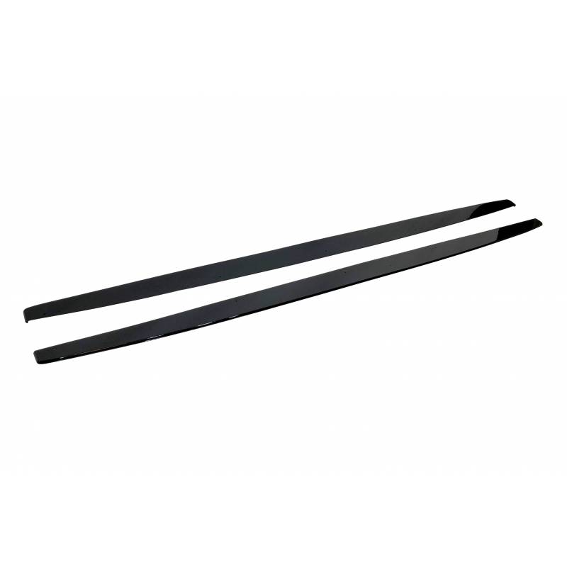 Side Skirts Diffuser BMW E82 / E88 Look M-Performance Glossy Black ABS ...