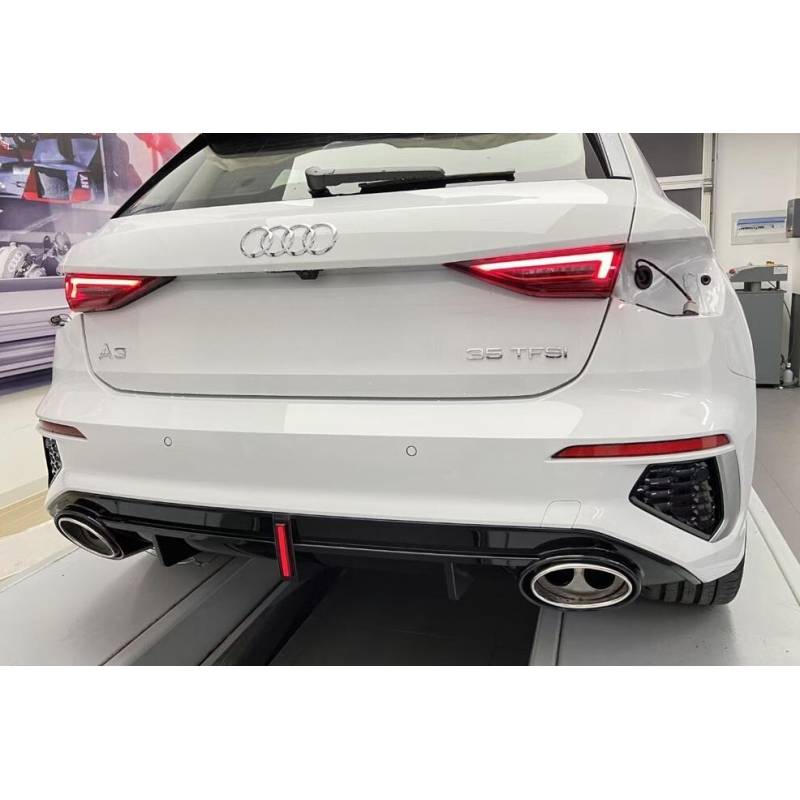 Rear Diffuser Audi A3 Sportback 2021+ SLine Look RS3 ABS - Bimar Tuning