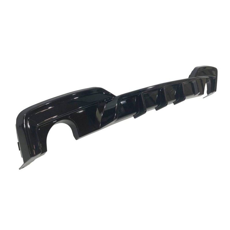 Rear Diffuser BMW F06 / F12 / F13 Look M Performance 2 Exhausts Glossy ...