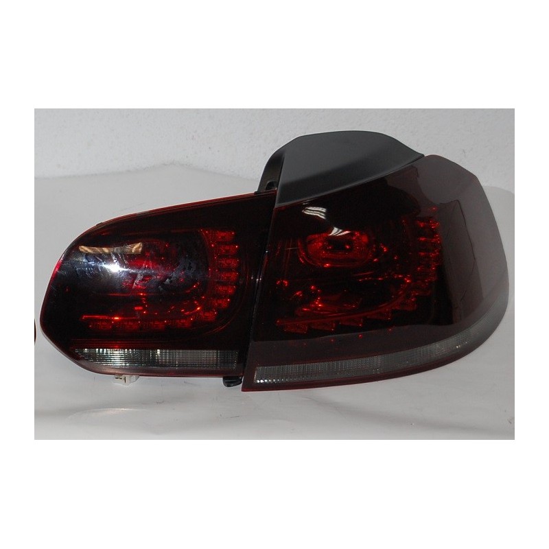Set Of Rear Tail Lights Volkswagen Golf 6 R32 Led Red/Smoked