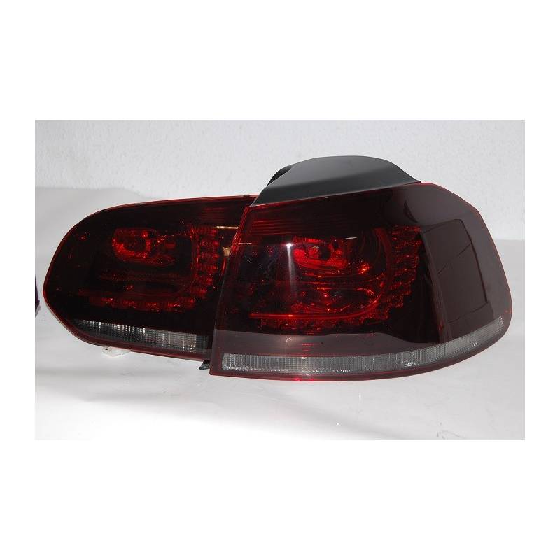 Set Of Rear Tail Lights Volkswagen Golf 6 R32 Led Red/Smoked - Bimar Tuning