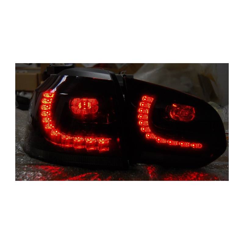 Set Of Rear Tail Lights Volkswagen Golf 6 R32 Led Red/Smoked - Bimar Tuning