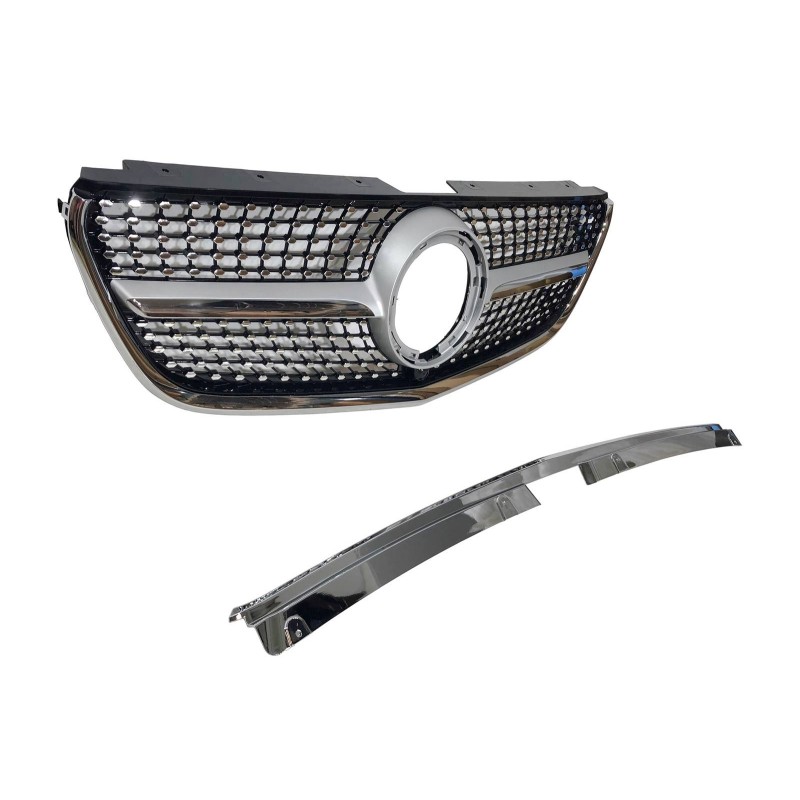 Front Grill Mercedes Vito W447 2022+ Look Diamond
