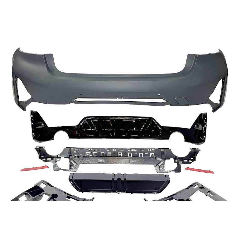 Rear Bumper BMW G20 LCI 2023+ look M-Performance Glossy Black