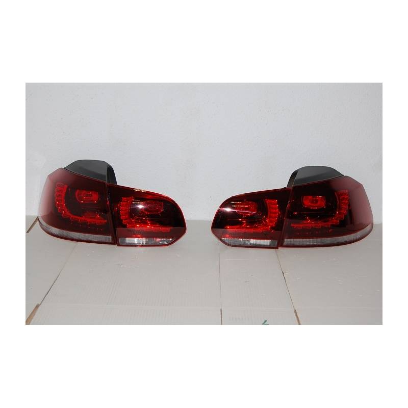 Set Of Rear Tail Lights Cardna Volkswagen Golf 6 Look R32 Led Red ...