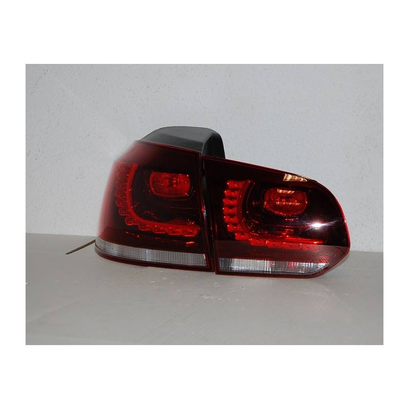 Set Of Rear Tail Lights Cardna Volkswagen Golf 6 Look R32 Led Red ...