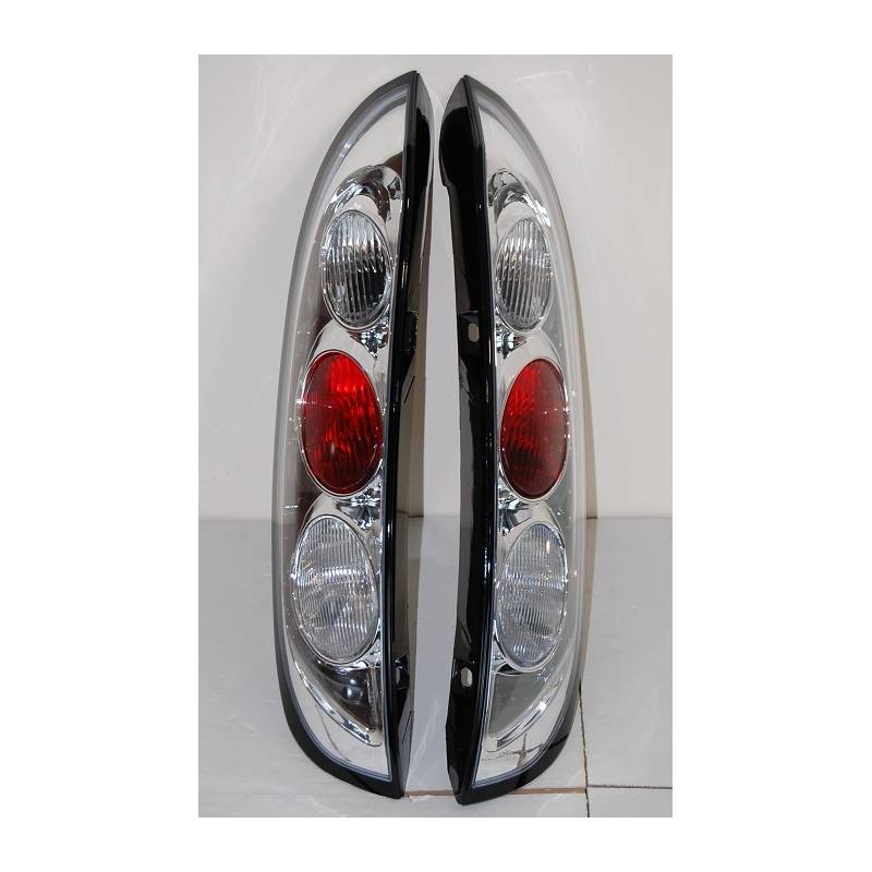 Set Of Rear Tail Lights Opel Corsa C Lexus Chromed - Bimar Tuning